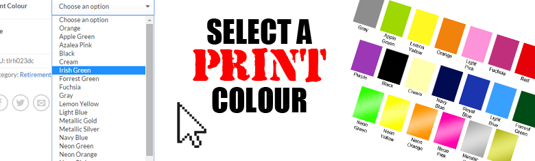 Choose your Print Colour - Dot Cotton