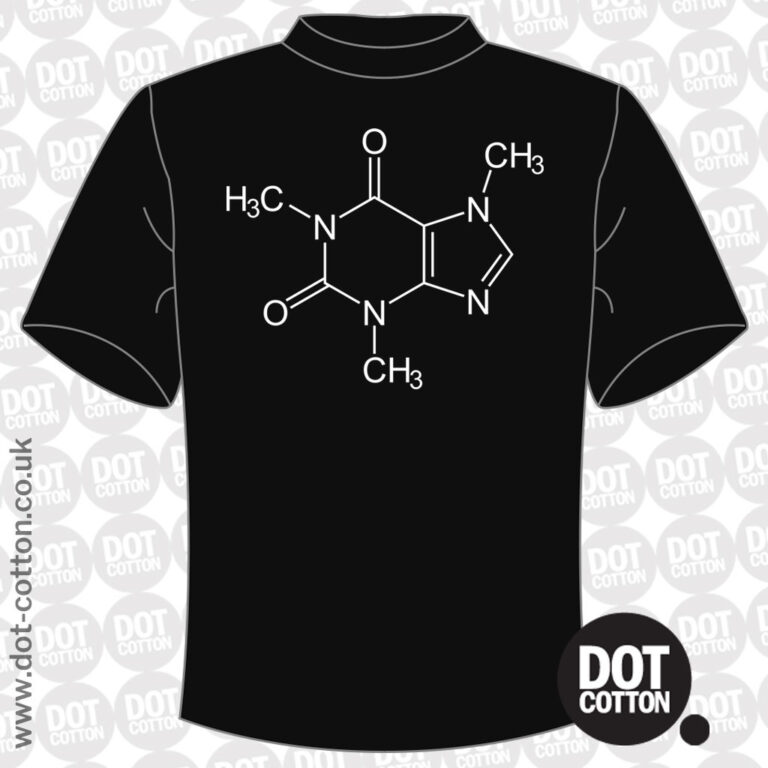 Caffeine Chemical Structure T-Shirt - Dot Cotton