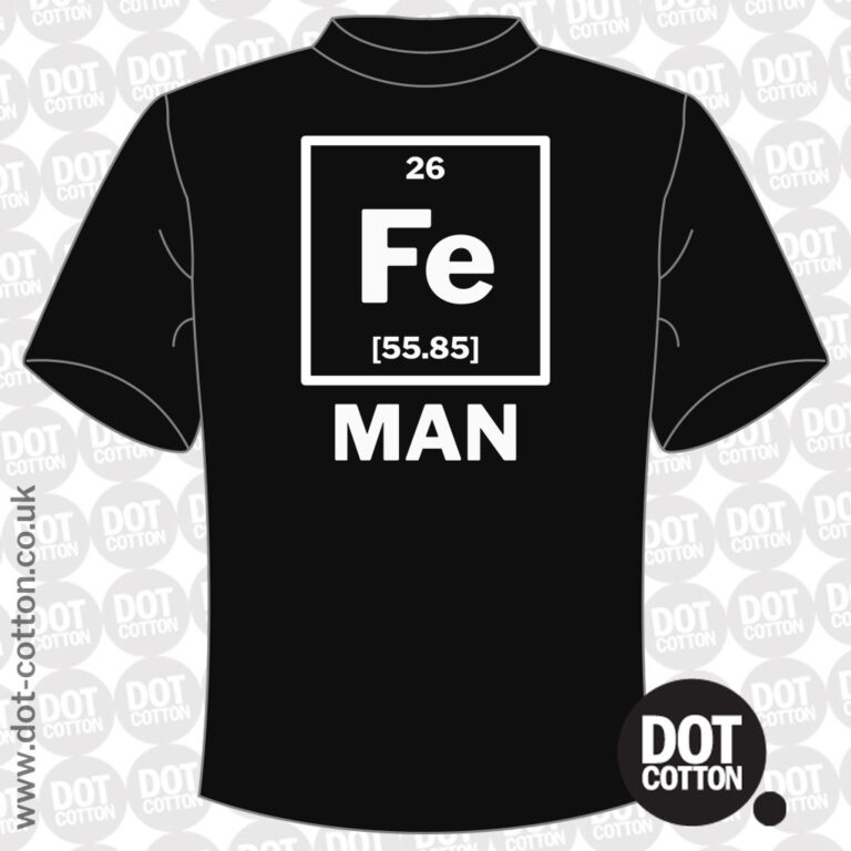 Fe Iron Element Man T-Shirt - Dot Cotton