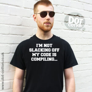 Not Slacking Off Compling T-Shirt - Dot Cotton
