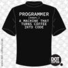 Programmer Turns Coffee Code T-Shirt - Dot Cotton