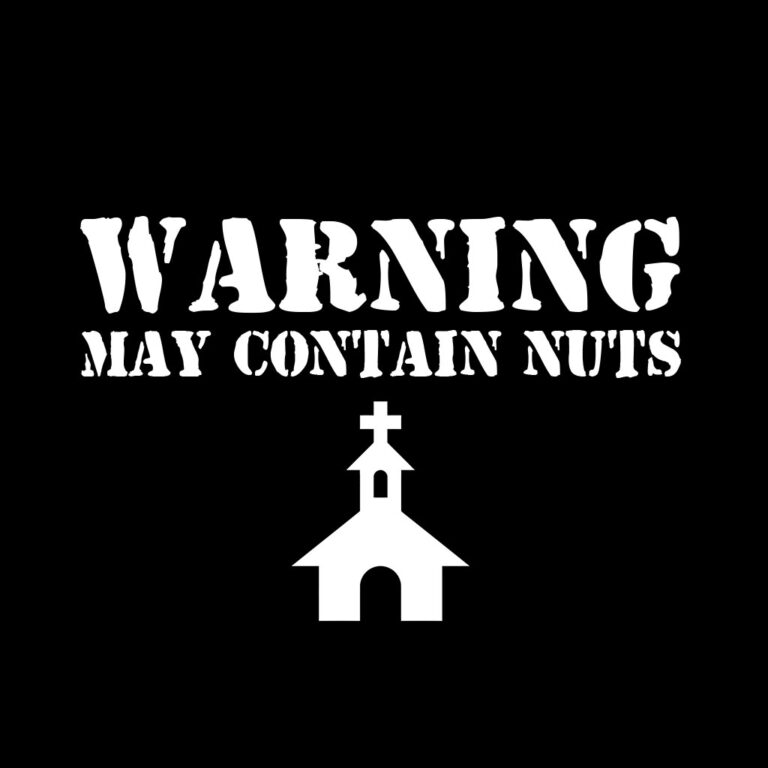 Warning May Contain Nuts T-shirt - Dot Cotton